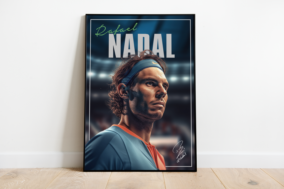 Rafael Nadal poster | Portrait – Inkwell Poster Company