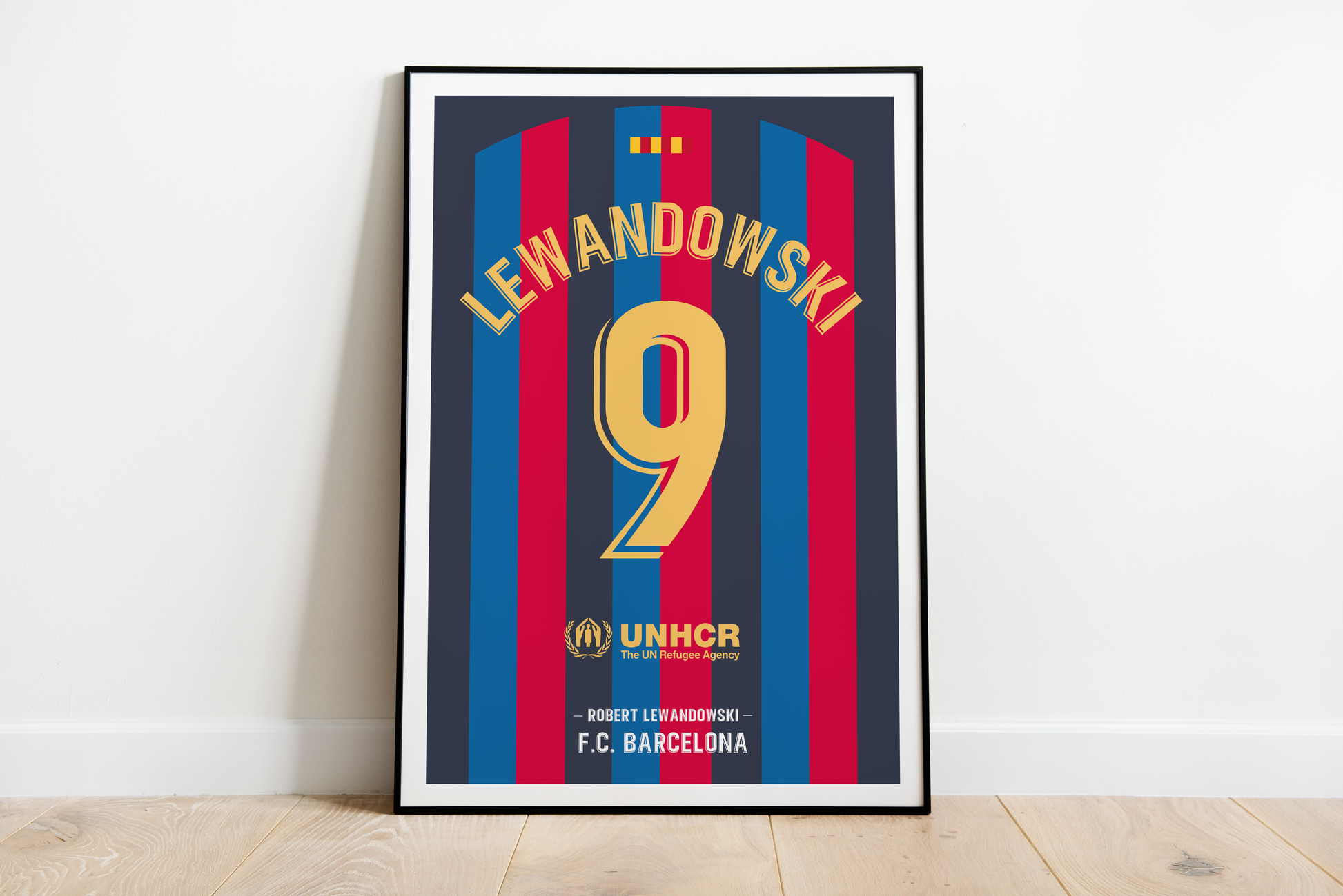 Robert Lewandowski poster | Barcelona – Inkwell Poster Company