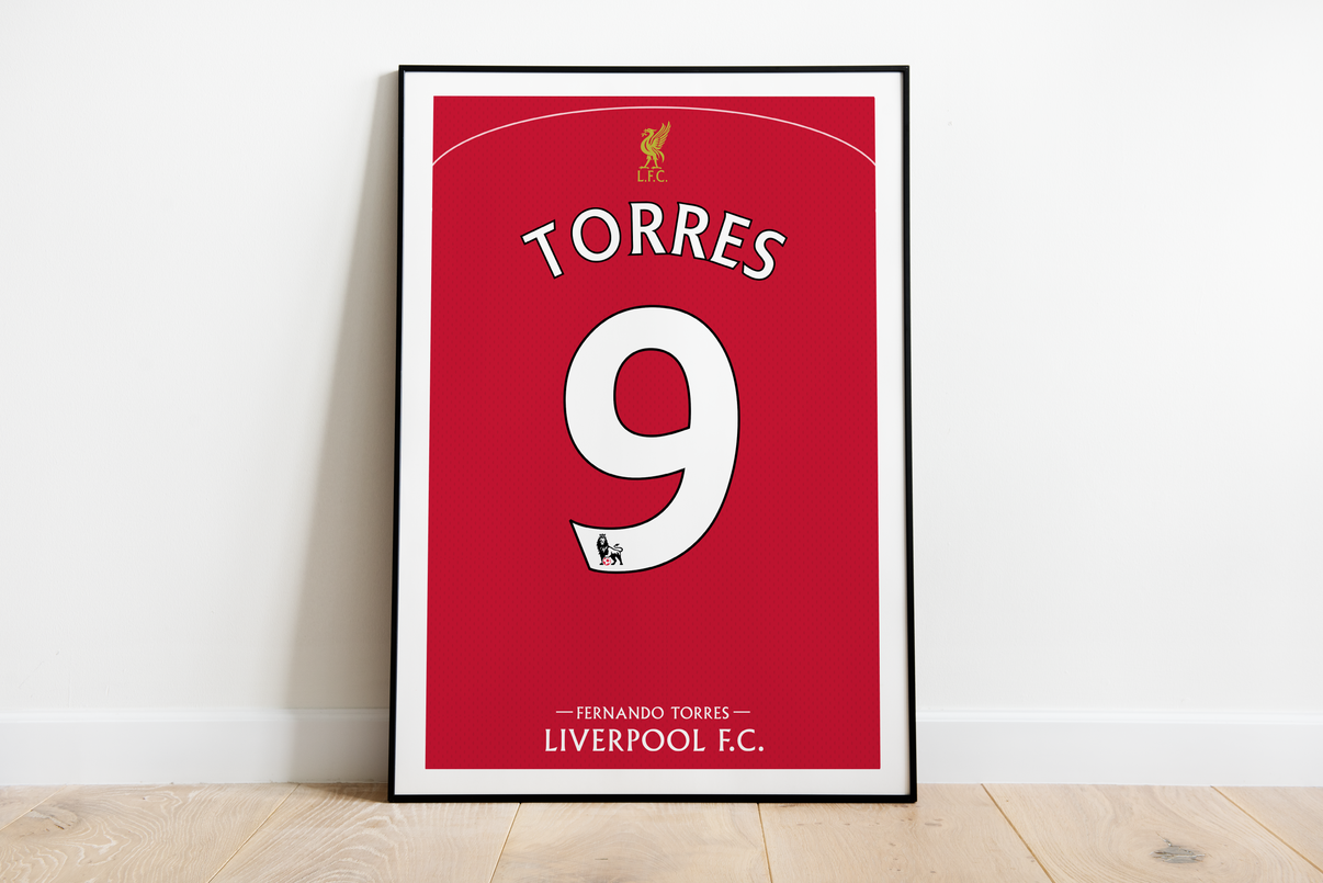Fernando Torres poster | Liverpool '08-'09 – Inkwell Poster Company